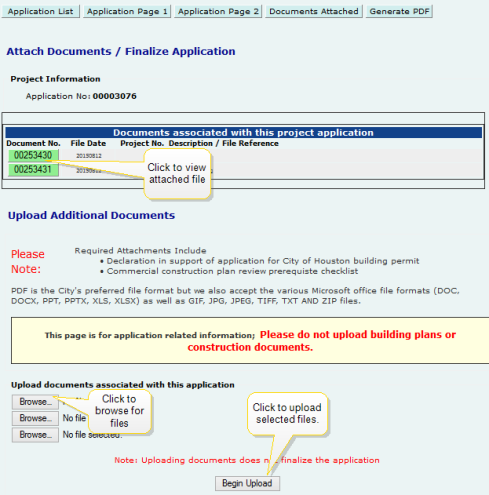 Commercial Building Permit Applications