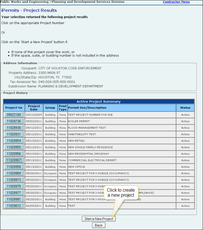 Create a New Single Trade Project and Purchase a Permit