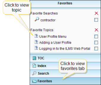 Using the Favorites Option