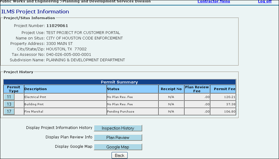 ILMS Project Information